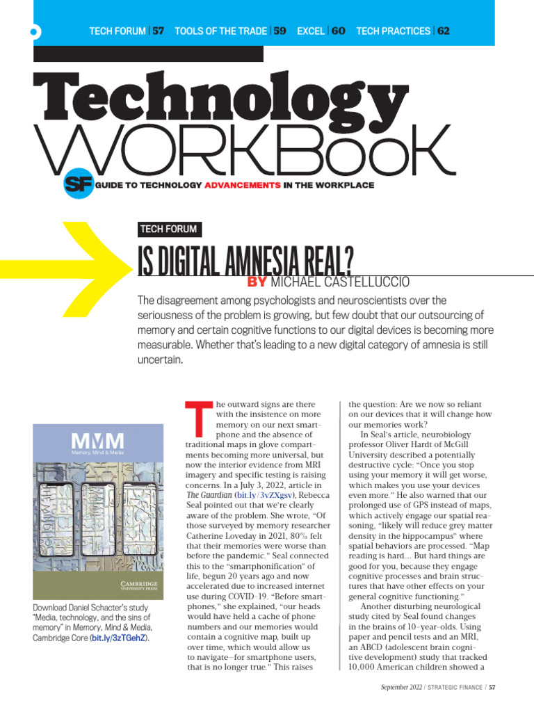 IS_DIGITAL_AMNESIA_REAL | Download Free PDF | Memory | Amnesia