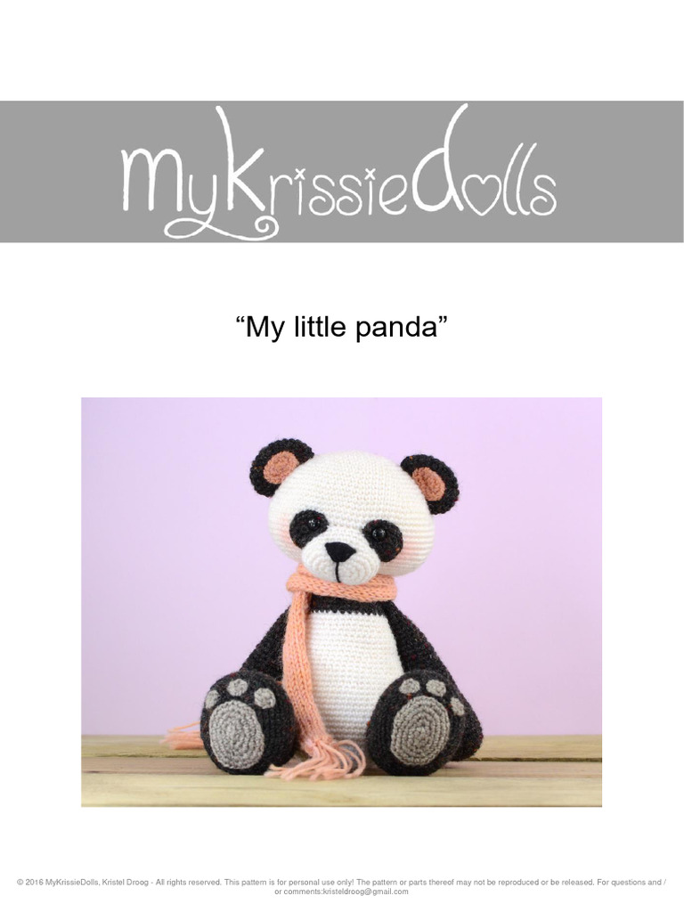 My Little Panda | PDF | Crochet | Knitting