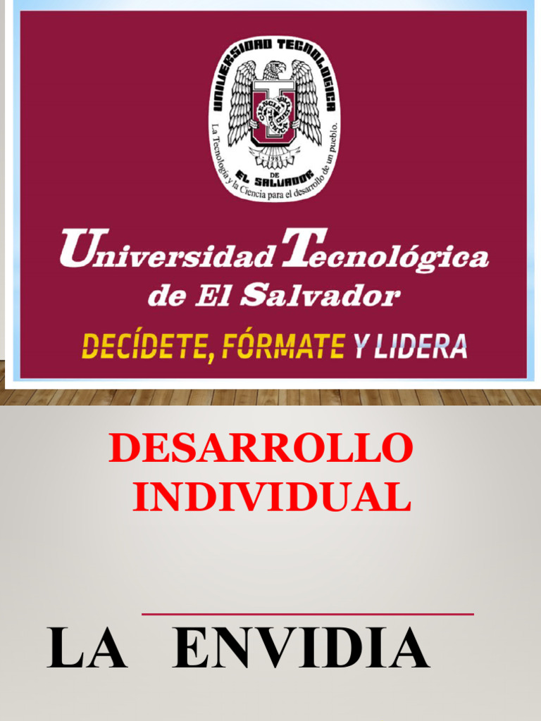 La Envidia | PDF | Envidia | Las emociones