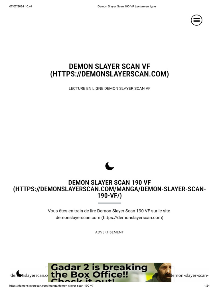 Demon Slayer Scan 190 VF Lecture en Ligne | PDF