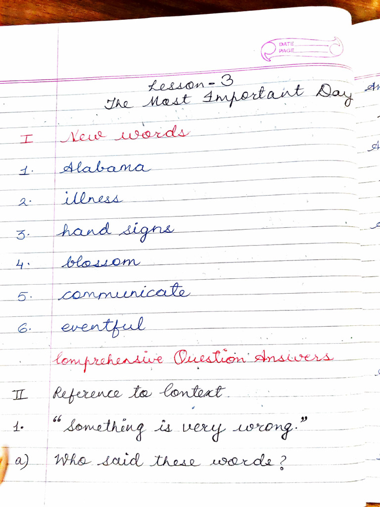 CH 3 The Most Important Day | PDF