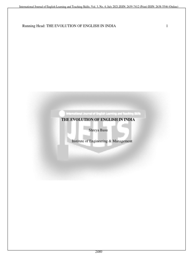 174 Shreya Basu | PDF | English Language | British Raj