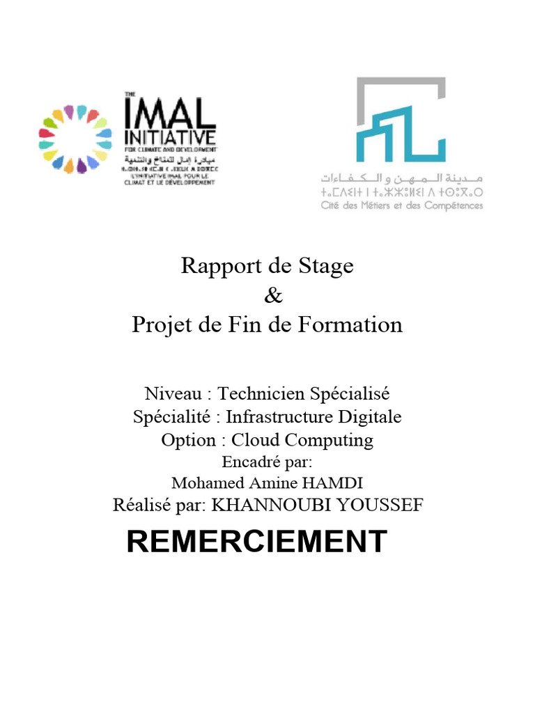 Rapport de Stage Sanfour | PDF | Cloud computing | Application