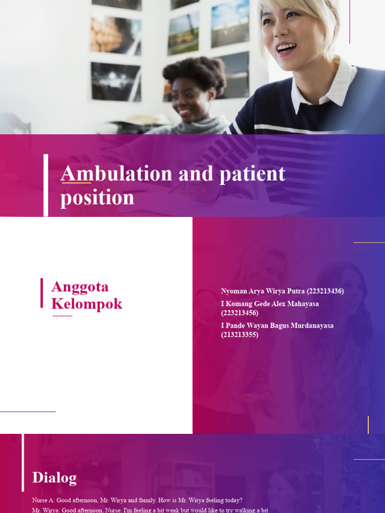 Ambulation and Patient Position | PDF