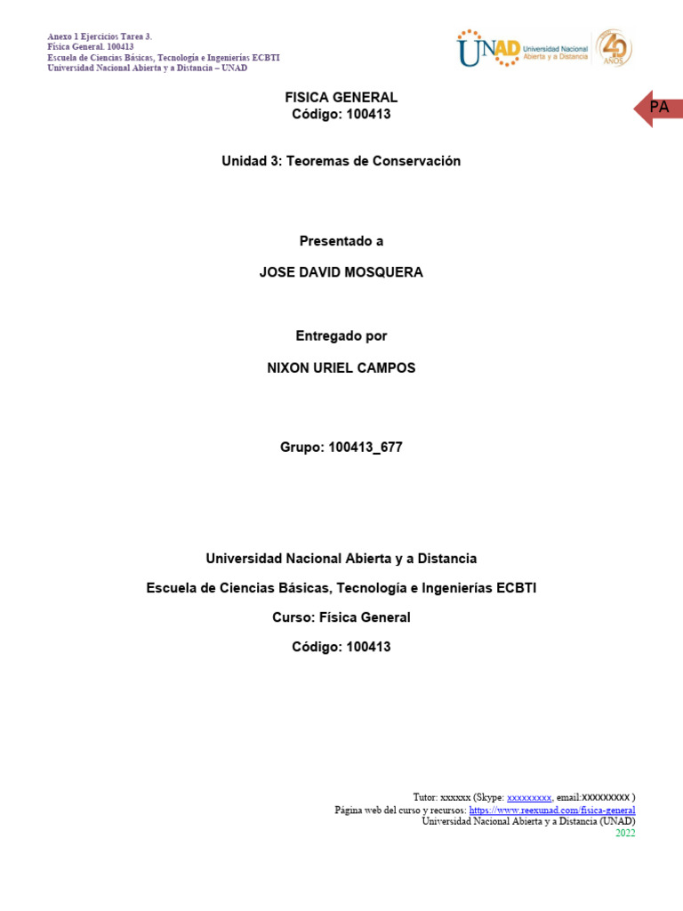 Nixon Uriel Campos | PDF | Oscilación | Energía potencial