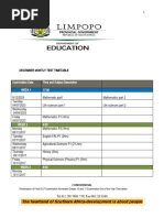 2025 Grade 11 November Examination Time-Table | PDF | Science