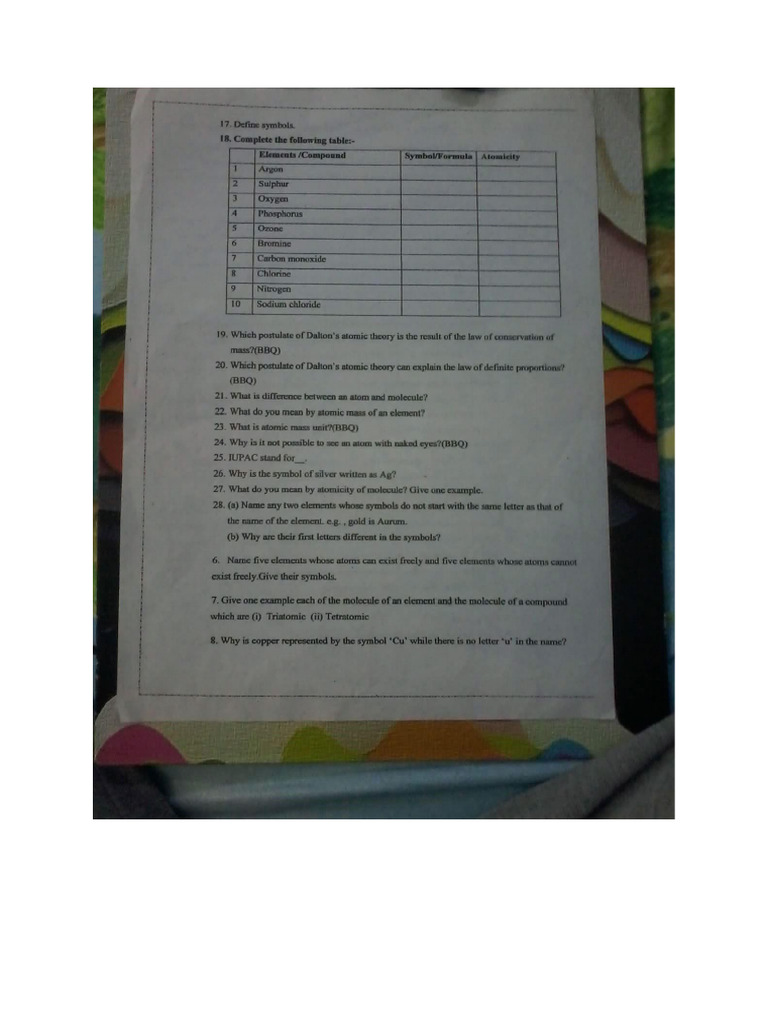 Science Worksheet | PDF