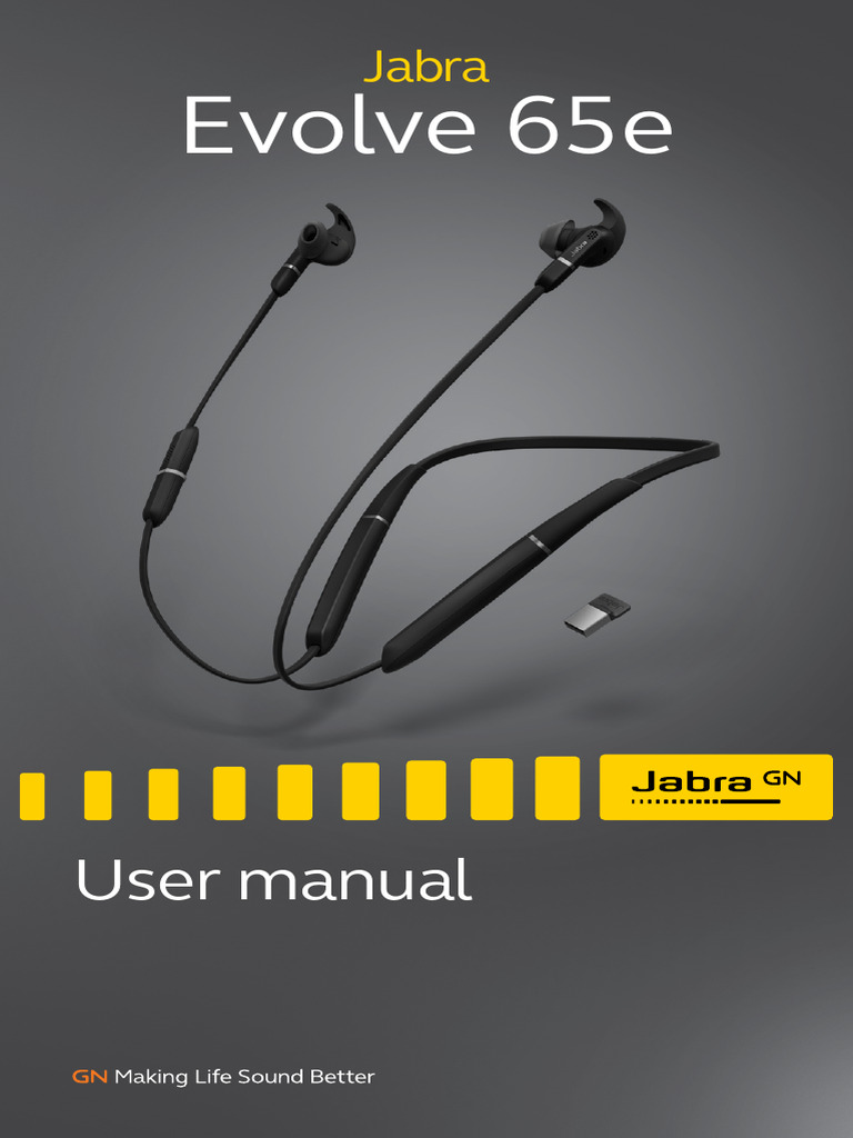 Jabra Evolve 65e User Manual - EN - English - RevC | PDF | Headphones | Bluetooth