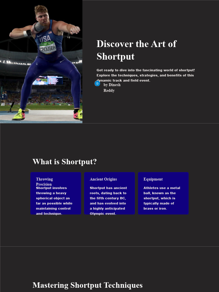 Mastering Shortput Techniques | PDF | Track And Field