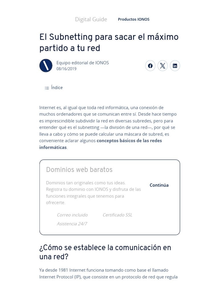 Subnetting - ¿Qué Es El Subneteo de Una Red e Cómo Funcionan Las ...