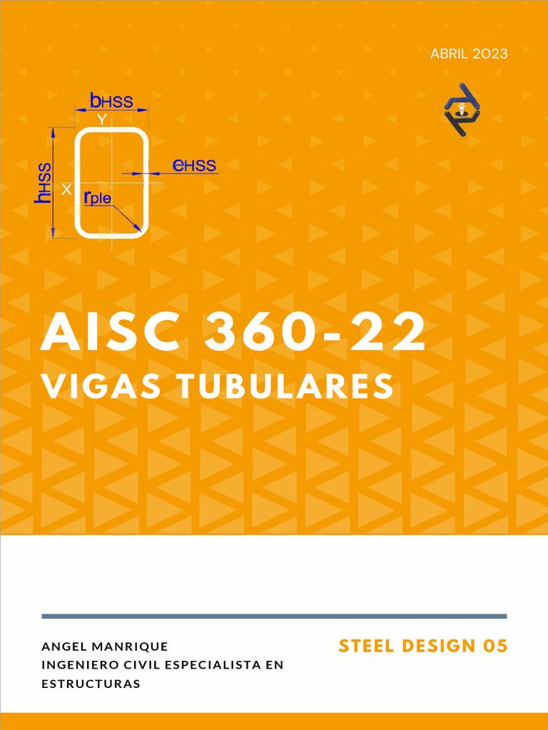 Steel Design 05. Vigas Tubulares. Aisc 360 22 | PDF | Viga (Estructura ...