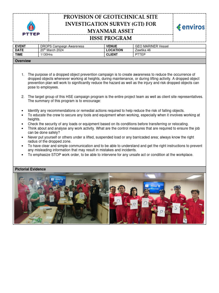 Geo Mariner - DROPS Campaign Awareness - 20 Mar 2024 - Signed | PDF ...