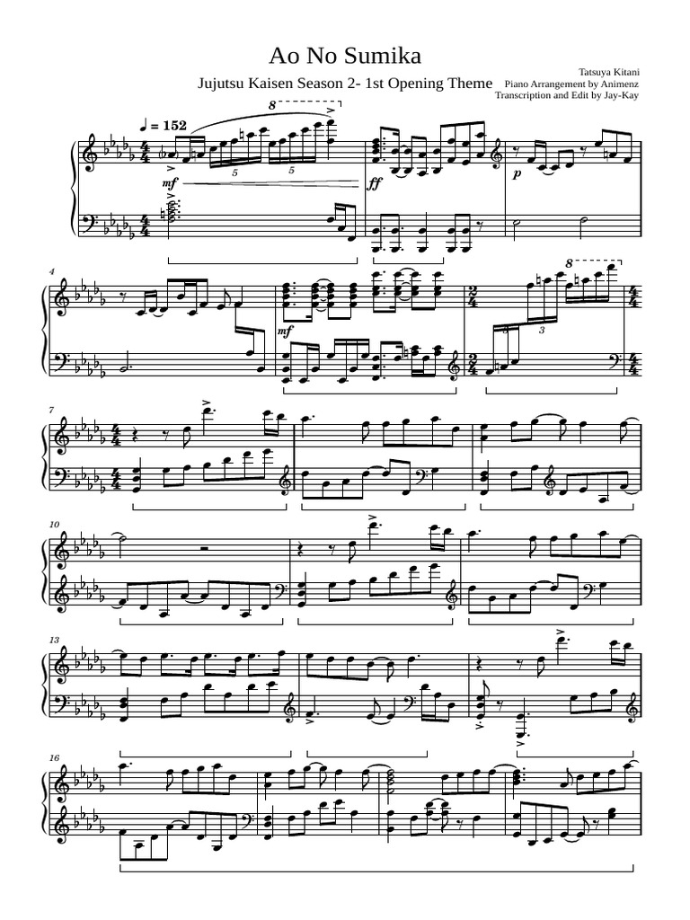 Ao No Sumika Where Our Blue Is Animenz | PDF | Sound Recording ...