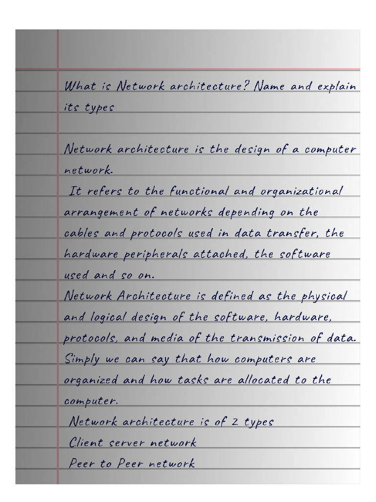 Network architecture | PDF