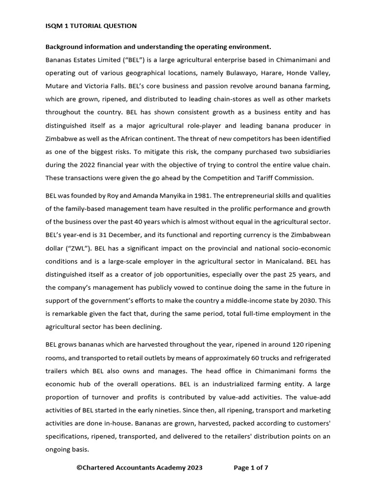 ISQM 1 Tutorial | PDF | Audit | Automation