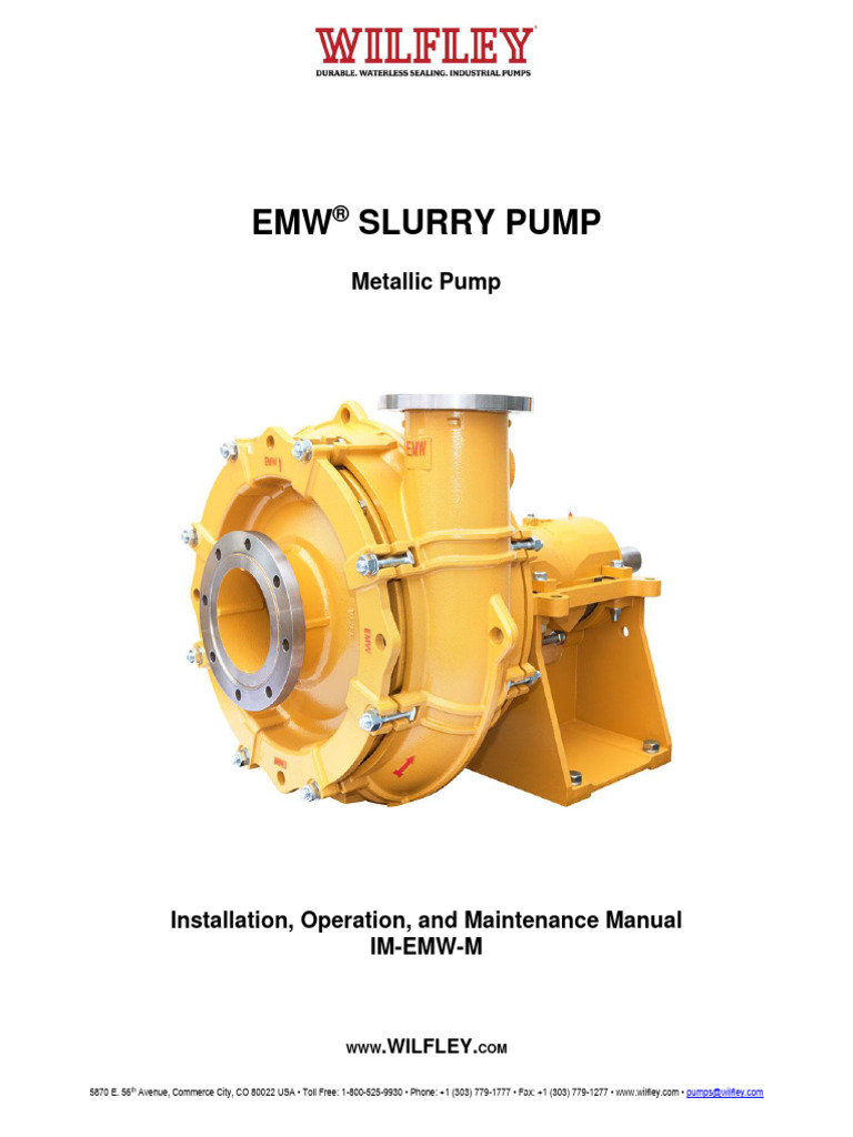 Im Emw M Iom - Rev6 English | PDF | Pump | Valve