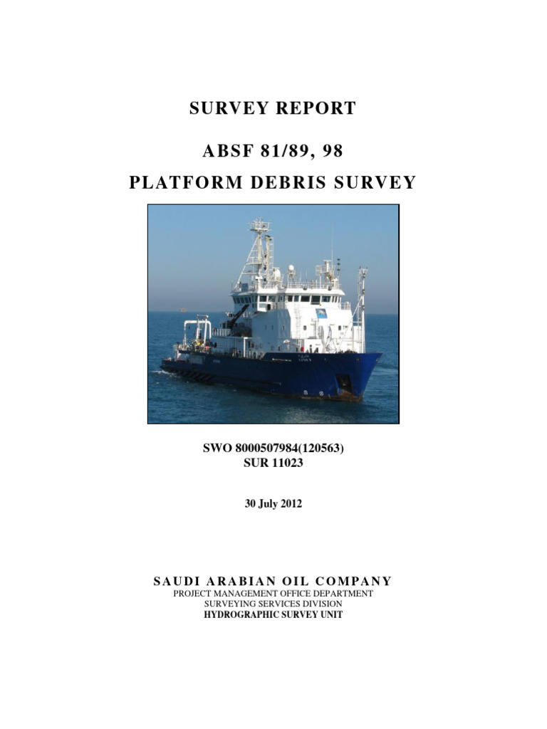 Platform Seabed Survey ABSF 81-89,98 - PDS | PDF | Geographic Data And ...