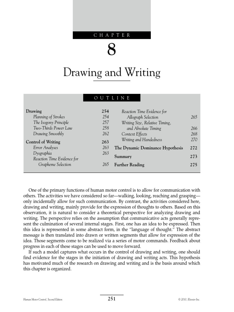 Chapter 8 - Drawing and Writing - 2010 - Human Motor Control | PDF ...