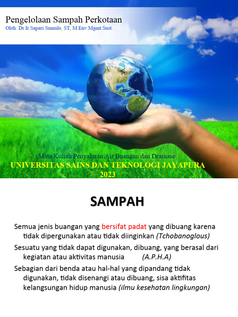 Week 3 Pengelolaan Sampah Domestik | PDF