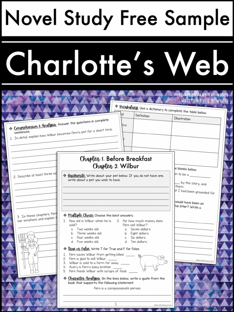 Charlotte's Web Teaching Resources | PDF | Cooking, Food & Wine | Lifestyle