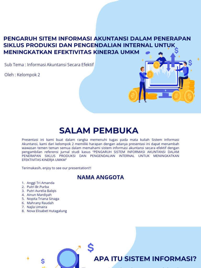 Tugas SIA Kelompok 2 Beserta Jurnal | PDF