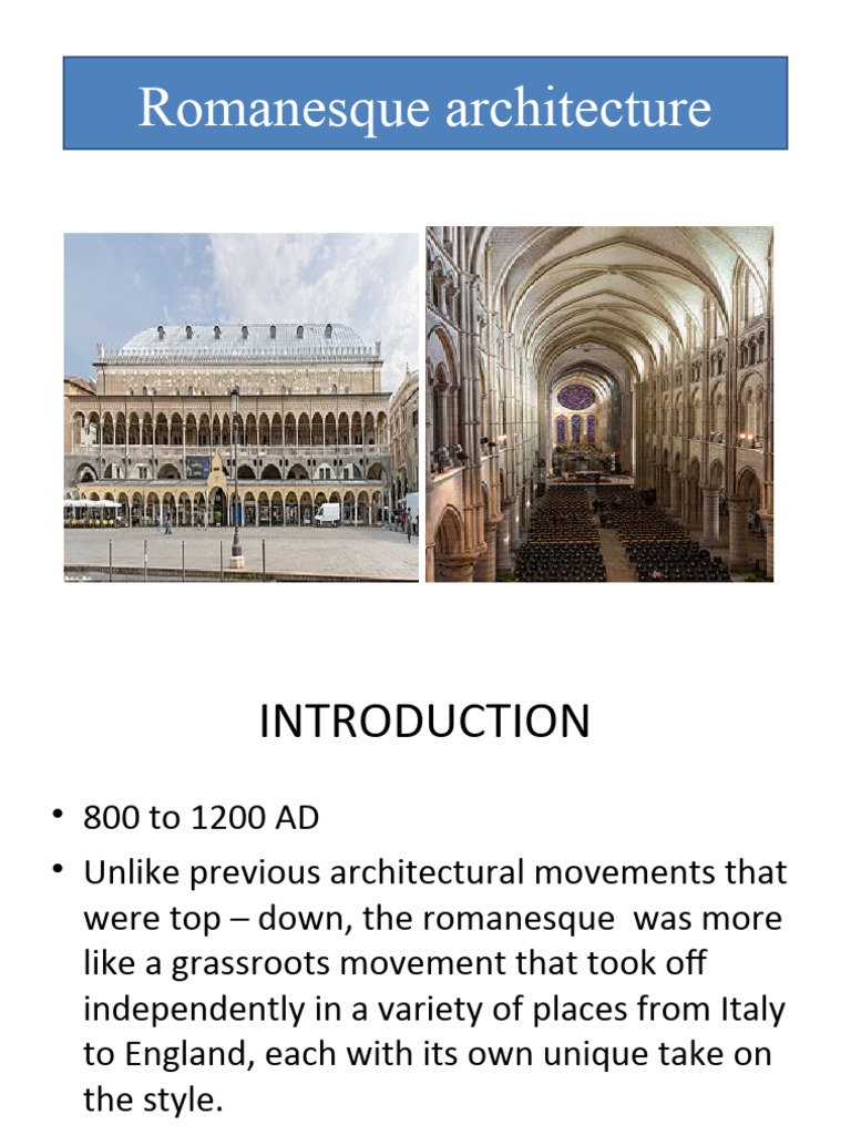 Overview of Romanesque Architecture | PDF | Vault (Architecture ...