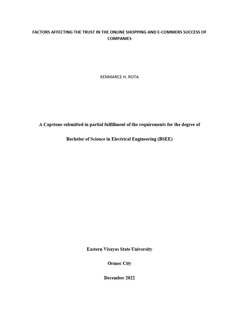 CAPSTONE_ROTAKEN | PDF | Online Shopping | E Commerce