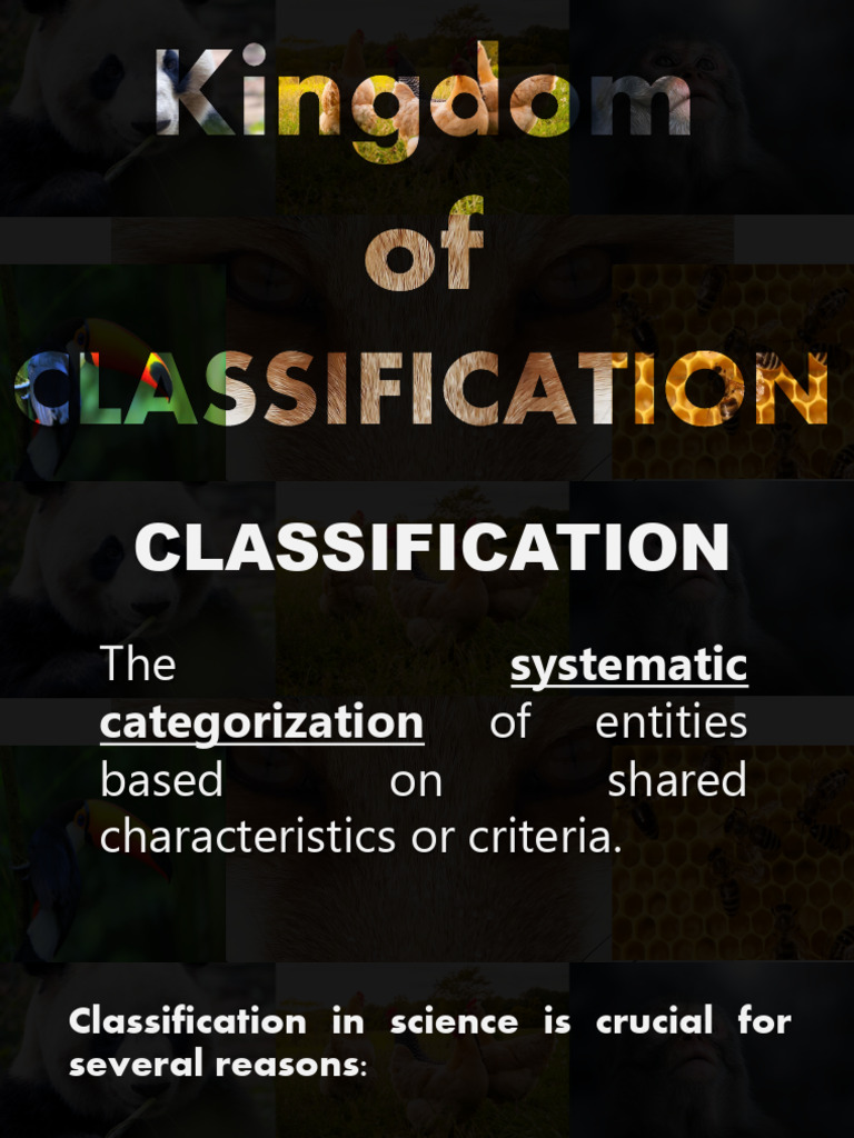 Taxonomy and Kingdom Classification | PDF | Cell (Biology) | Taxonomy ...
