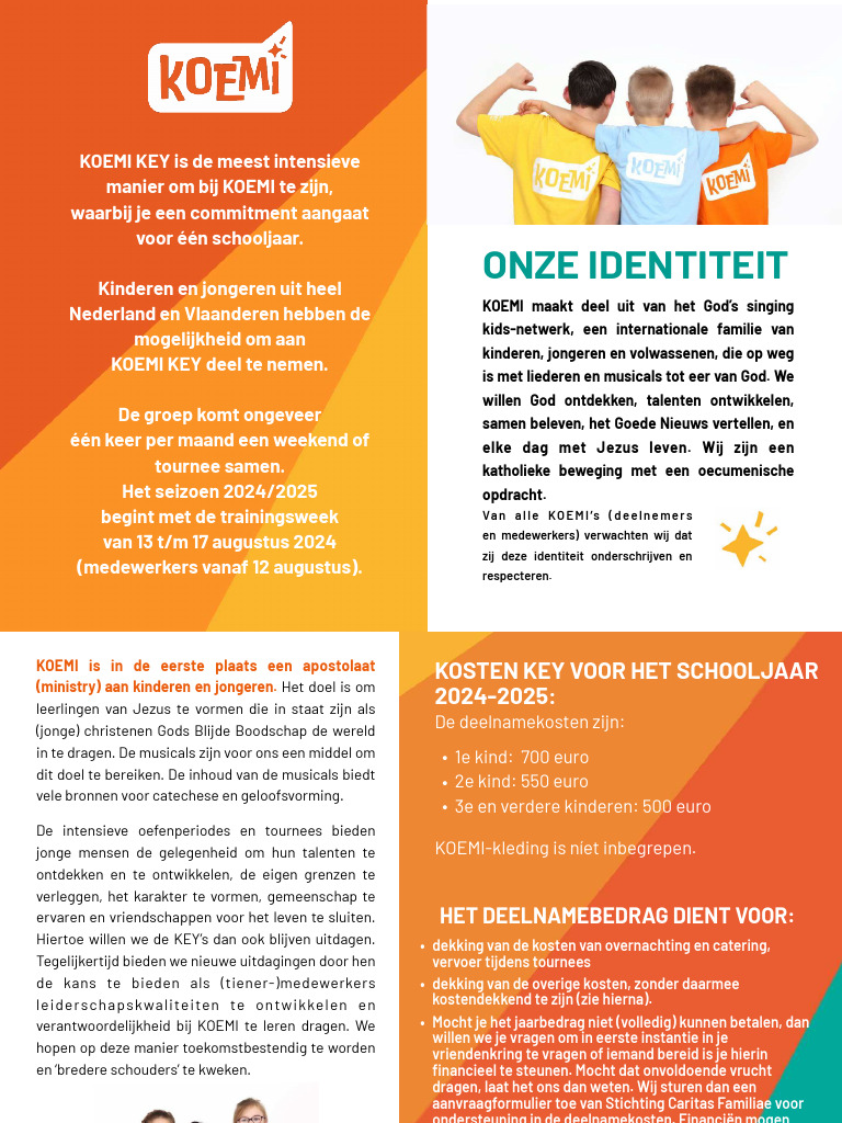Informatie Koemi Key 2024-2025 | PDF