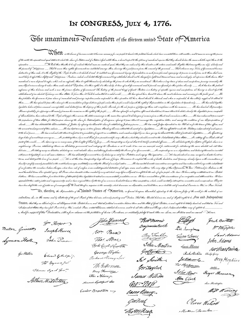 Declaration of Independence | PDF | Government