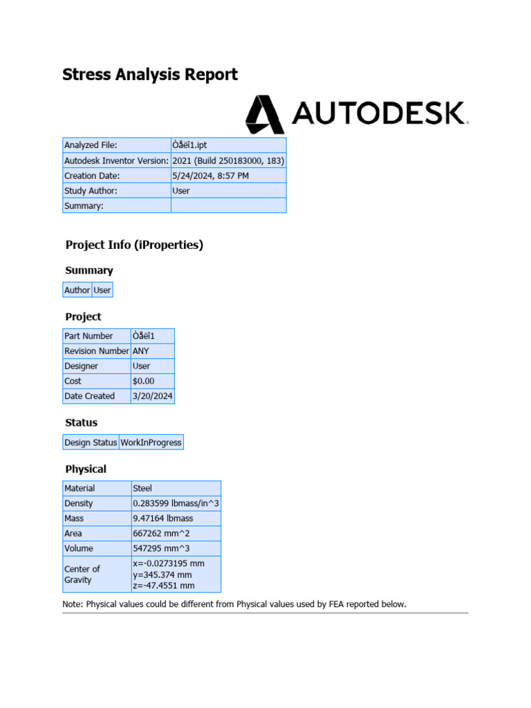 KERANGKA - Ipt Stress Analysis Report 5-24-2024 | PDF | Strength Of Materials | Materials Science