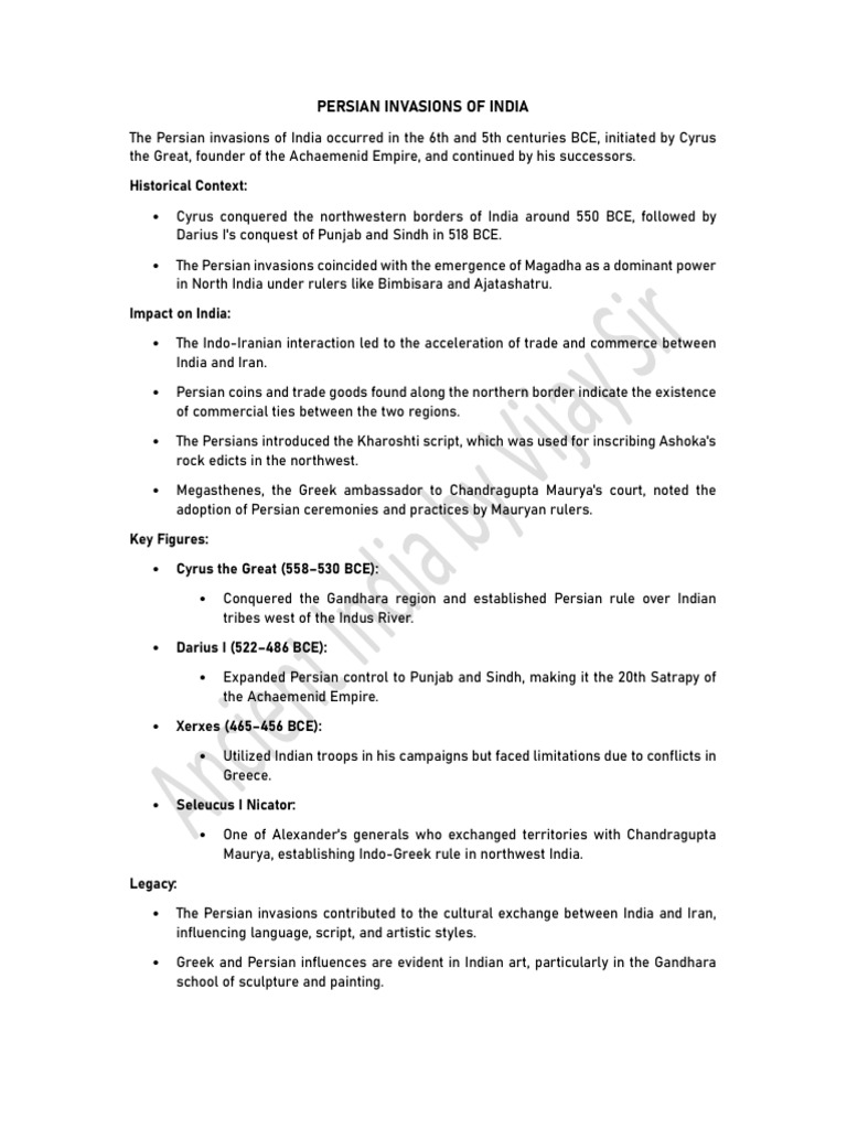 Persian and Greek Invasion Handout | PDF | Achaemenid Empire ...