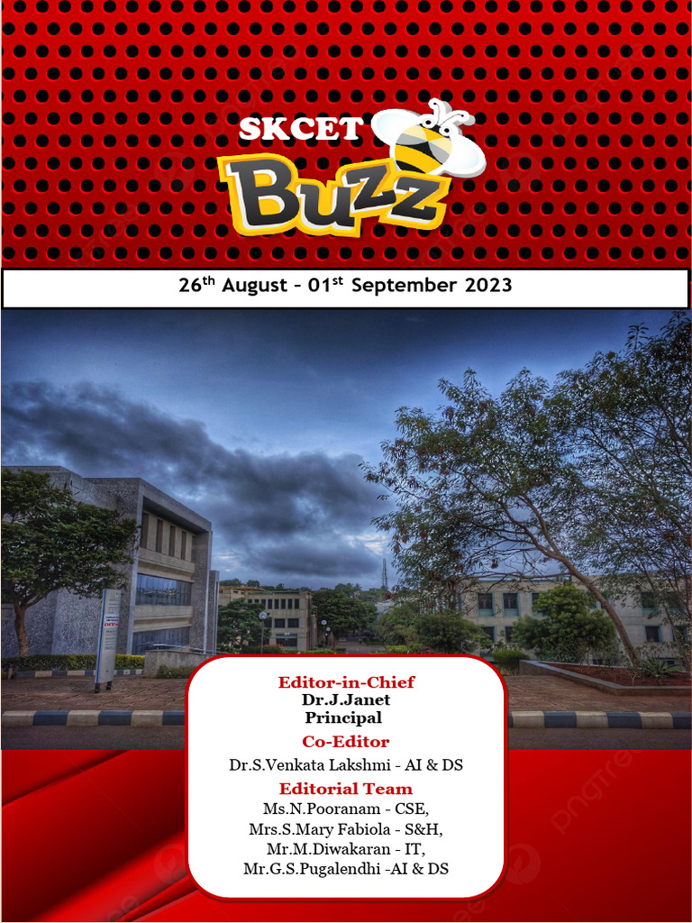 SKCET Weekly Newsletter: Aug 26 - Sep 1 | PDF | Machine Learning ...
