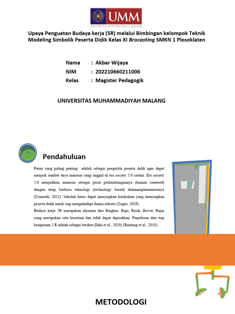 Upaya Penguatan Budaya Kerja Dengan Teknik Modeling Simbolis | PDF