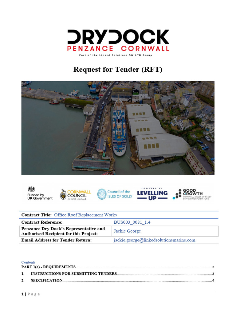 RFT-Office Roof Replacement Works Reference BUS003 - 0081 - 1.4 RFQ ...