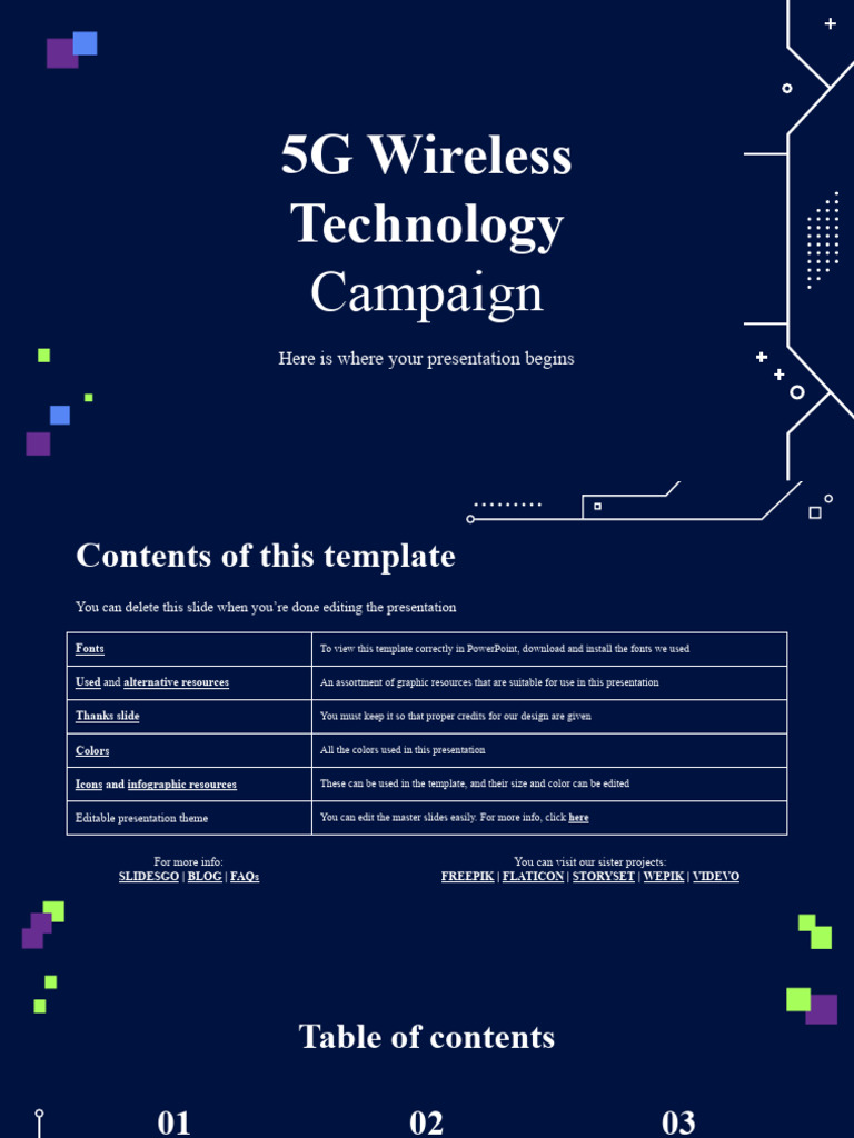 5G Wireless Technology Campaign by Slidesgo | PDF | Brand | Target Audience