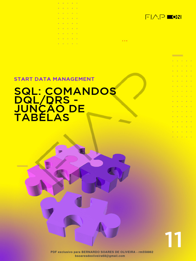 Cap 11 - SQL Comandos DQLDRS - Junção de Tabelas RevFinal | PDF | SQL ...