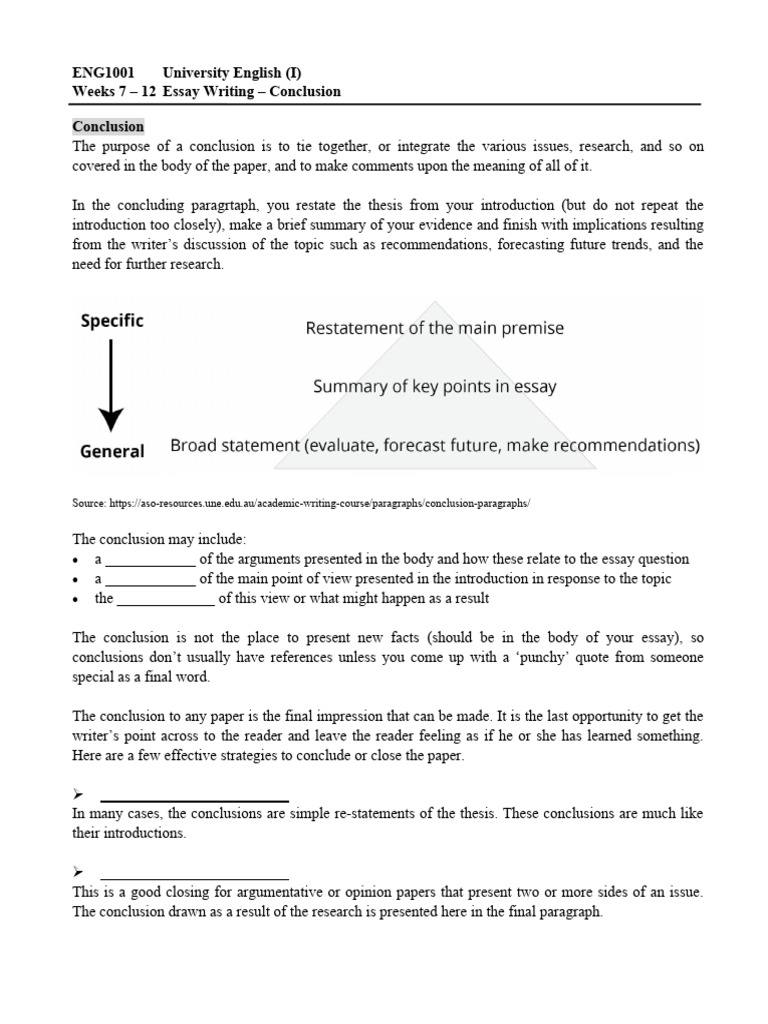 Effective Essay Conclusions Guide | PDF | Essays | Human Communication