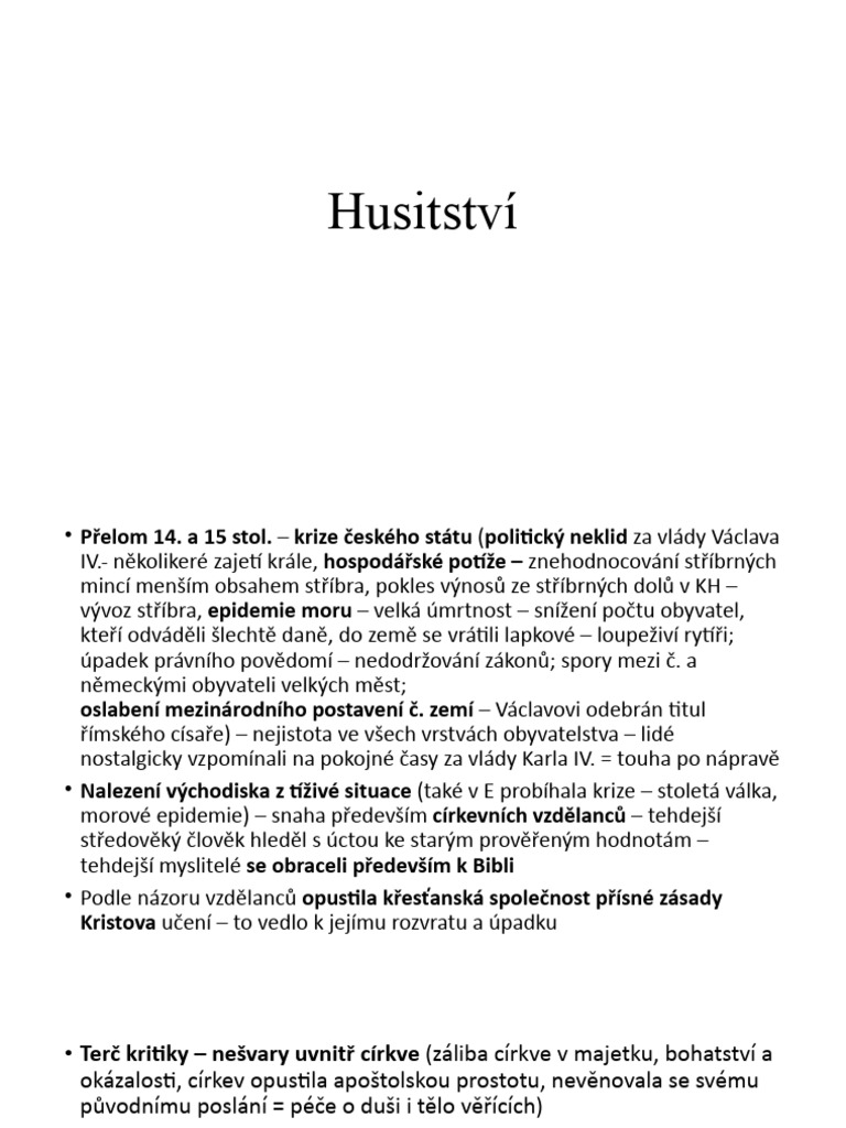 Husitství | PDF