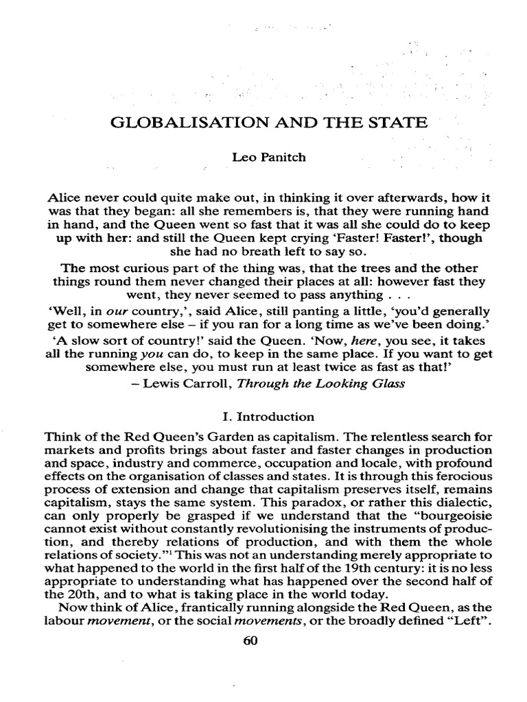 Globalization's Impact on Capitalism and the Left | PDF | Capitalism ...