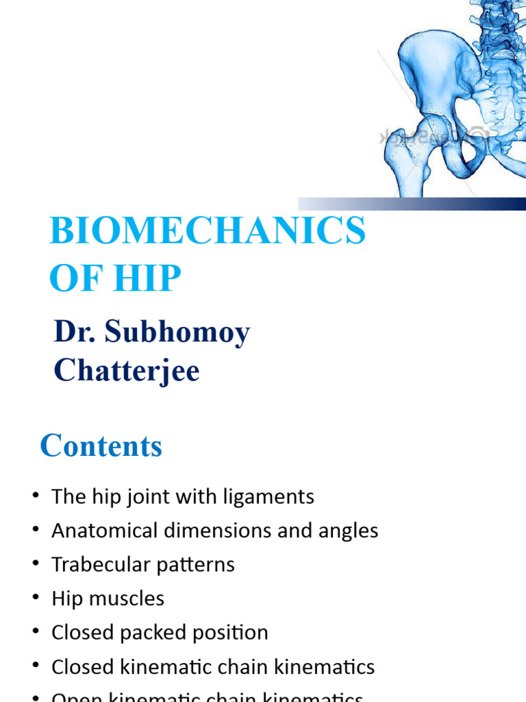 Biomechanics of Hip | Download Free PDF | Hip | Pelvis
