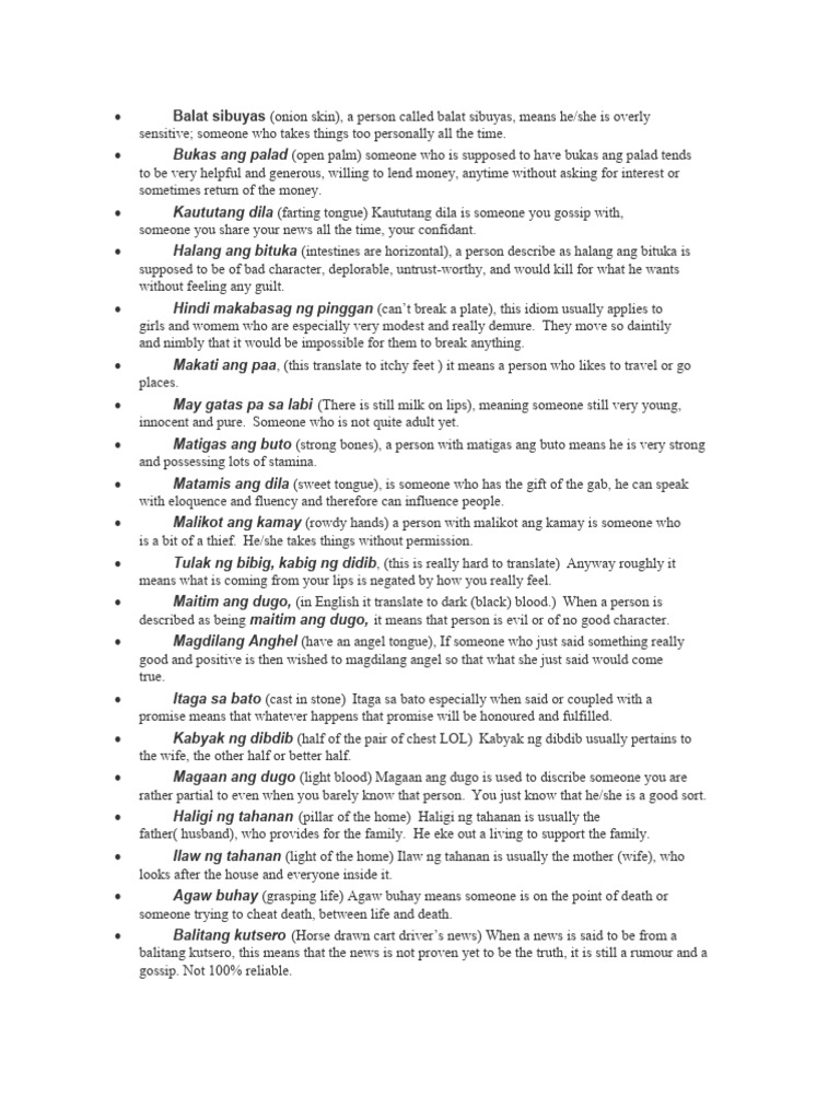 Filipino Test Iteme and Practices | PDF | Tagalog Language | Philippines