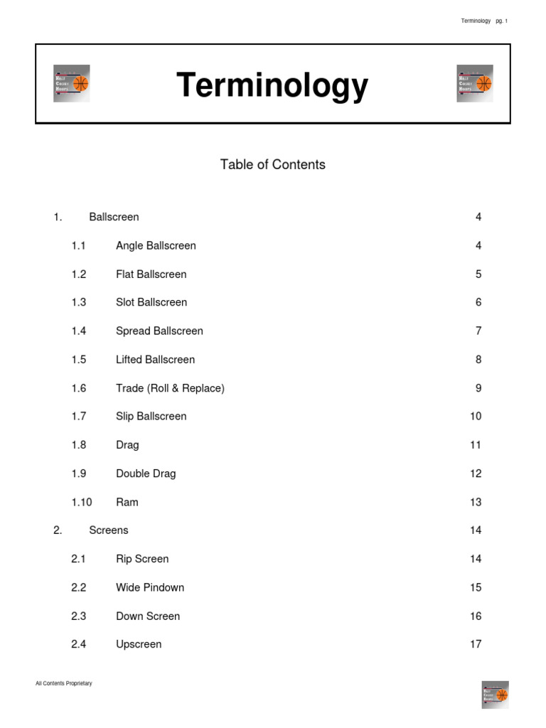 Basketball Terminology | PDF