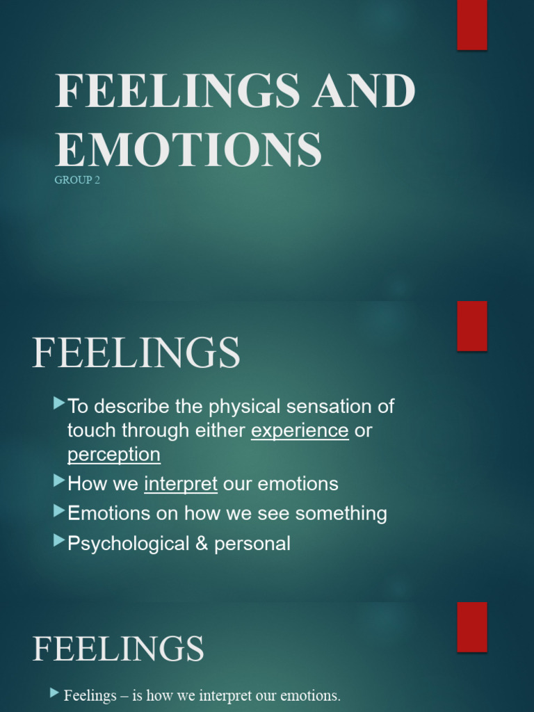 Understanding Feelings and Emotions | PDF | Self-Improvement | Wellness