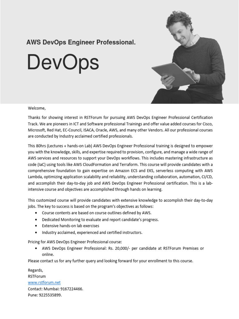 Aws Devops Engineer Professional | PDF | Amazon Web Services | Cloud Computing
