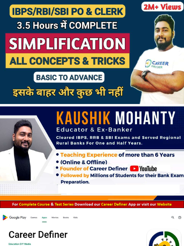 Simplification Complete Chapter | PDF | Mathematics | Elementary Mathematics
