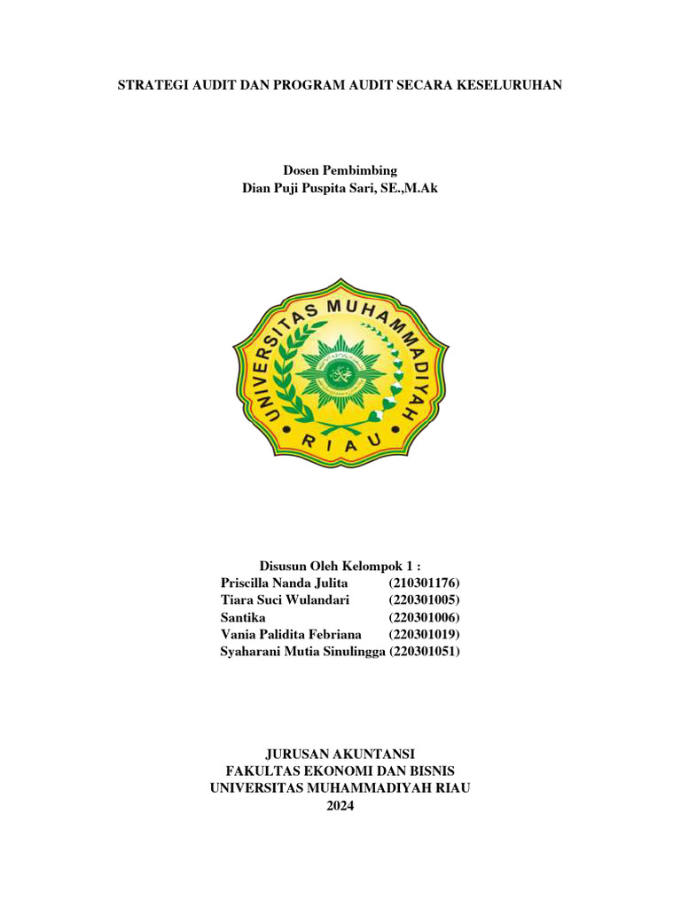 Makalah Audit (Kel 1) | PDF | Karier & Perkembangan | Pengelolaan ...
