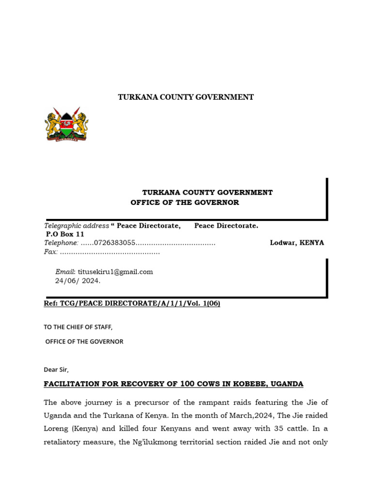 Kobebe Letters | PDF | Kenya
