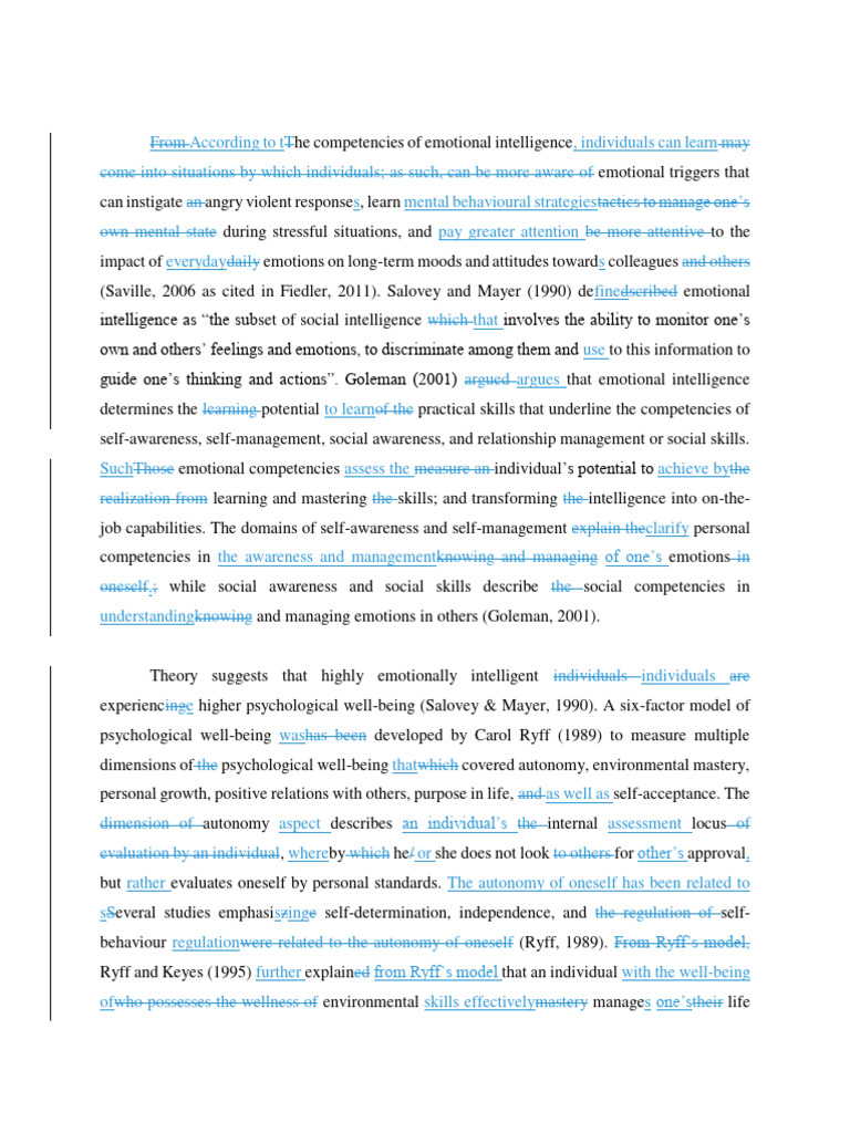 Social Sciences Sample 1 | PDF | Emotional Intelligence | Attitude ...