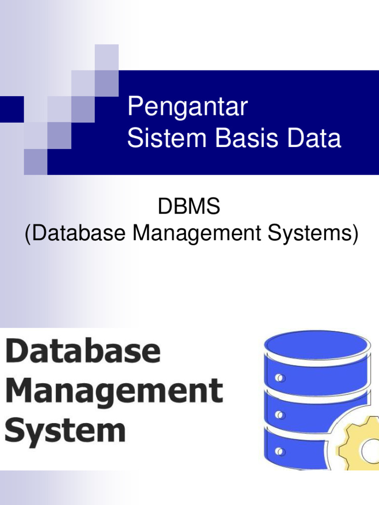 DBMS (Database Management Systems) | PDF | Teknologi & Rekayasa